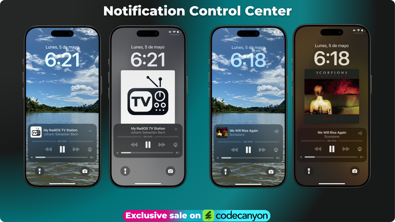 RadiOS Lite SwiftUI APP iOS 26, Radio Stream, Swift Radio, JSON, iOS APP Template (Single Radio ...